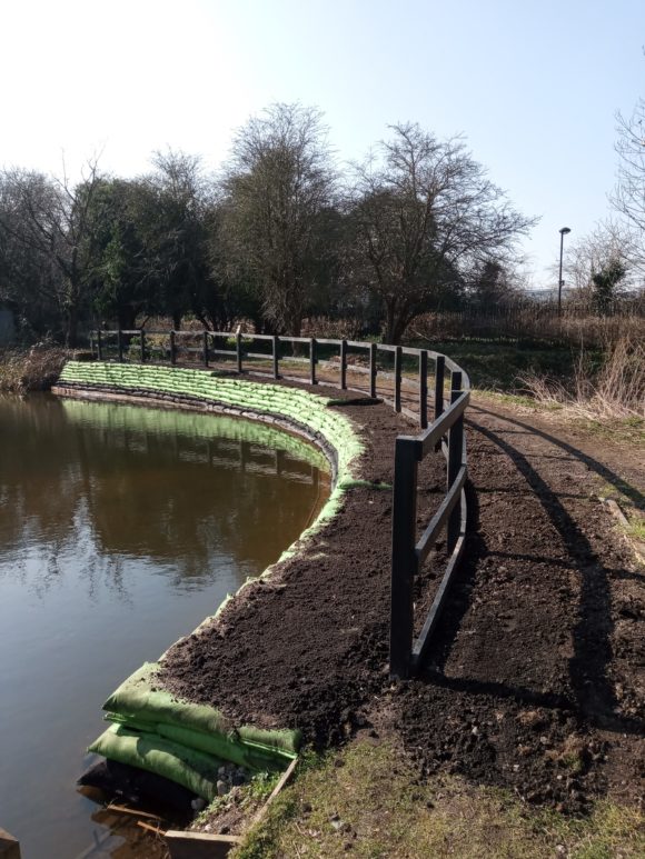 Marconi Ponds LNR - pond edging project - Love Your Chelmsford